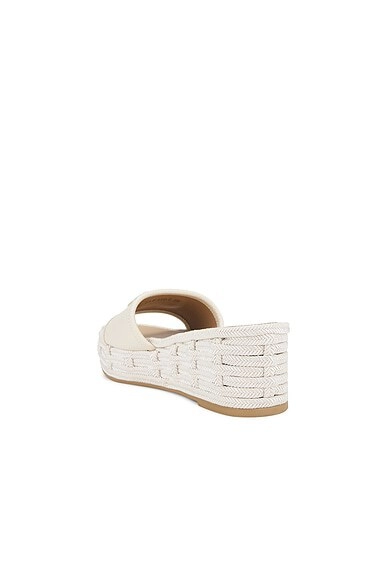 Valentino Garavani V Logo Signature Espadrille Wedge Slides