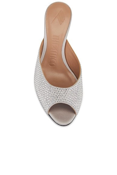 Attico Ada Embellished Mule Sandal