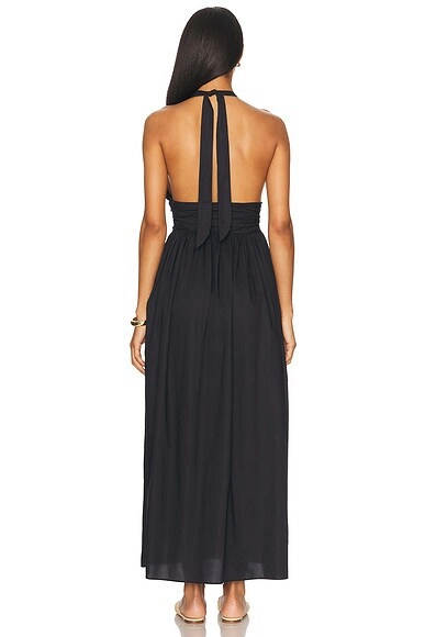 Matteau Plunge Halter Dress