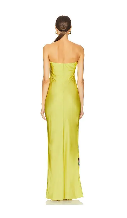 Rococo Sand Floral Print Strapless Maxi Dress