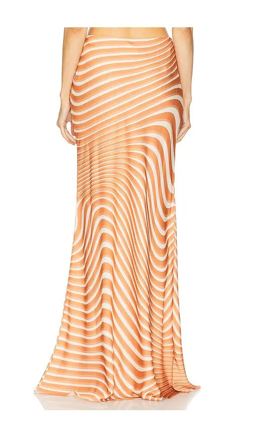 Rococo Sand Satin Maxi Skirt