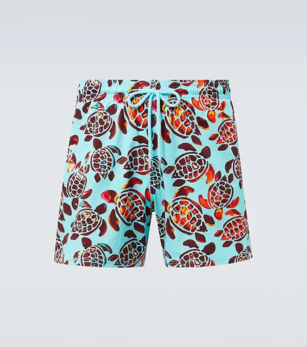 Vilebrequin Moorise Printed Swim Trunks - Blue