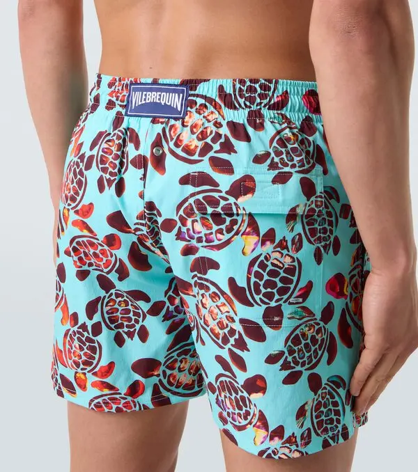 Vilebrequin Moorise Printed Swim Trunks - Blue