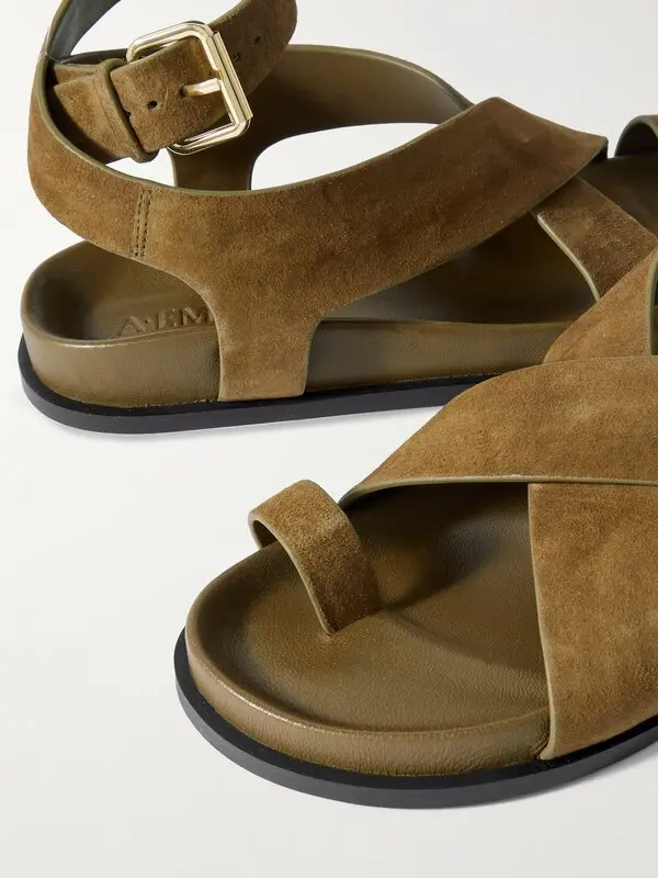 A.emery Jalen Suede Sandals - Green