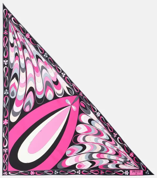Emilio Pucci Maddalena And Onde Silk Scarf - Multicoloured