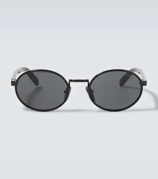 Prada Oval Sunglasses - Black