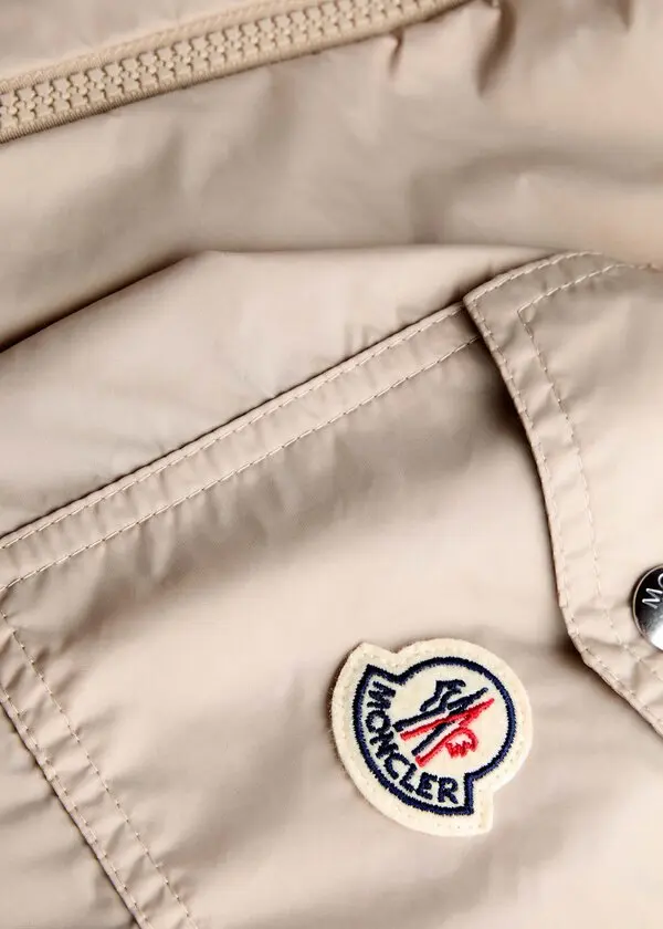 Moncler Etiache Hooded Shell Jacket - Beige