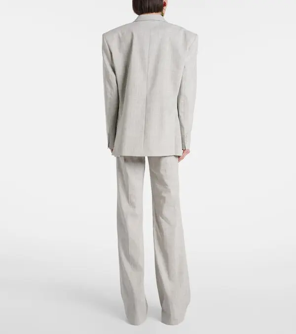 Magda Butrym Heather Linen And Wool Blazer