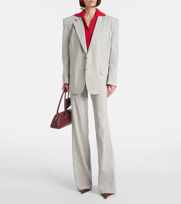 Magda Butrym Heather Linen And Wool Blazer