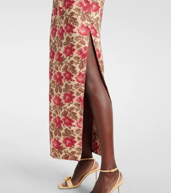 Posse Rosalie Floral Linen Bustier Dress - Multicoloured
