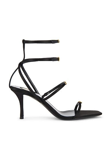 Saint Laurent Lydia Strappy Sandals - Nero