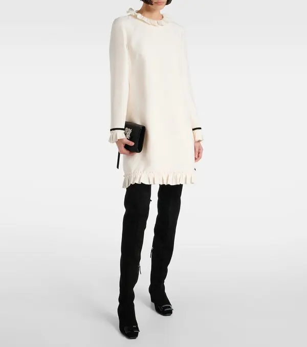 ROGER VIVIER Belle Vivier Suede Over-the-knee Boots