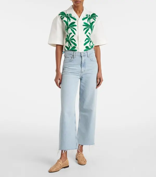 AGOLDE Ren High-rise Wide-leg Jeans In Beam