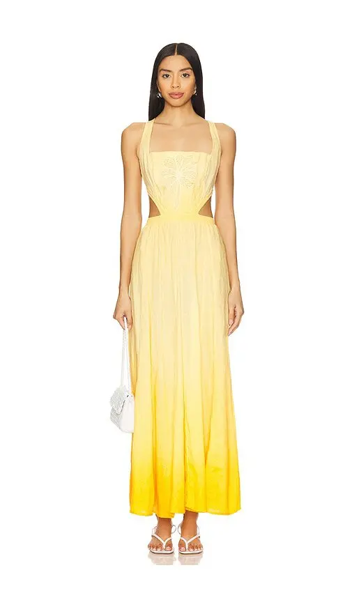 MAAJI Boho Sunrise Dress - Yellow
