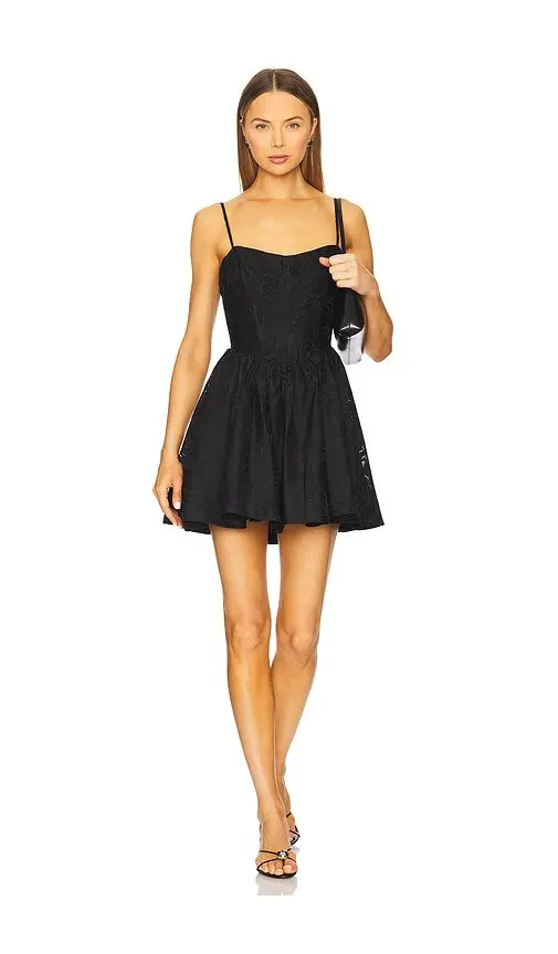 Astr The Label Linelly Dress - Black