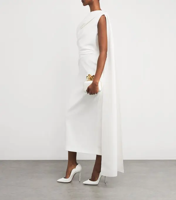 ROKSANDA Asymmetrical Draped Maxi Dress - Ivory