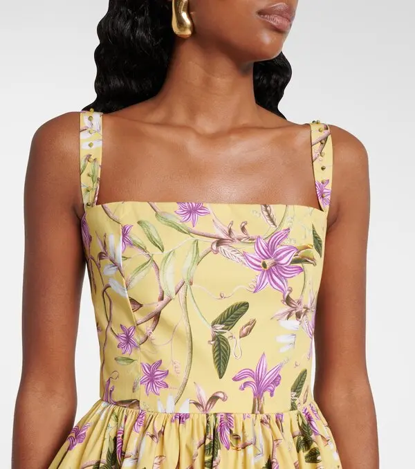 Agua Bendita Lima Printed Minidress