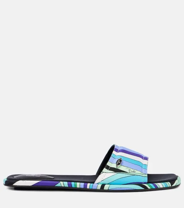 Emilio Pucci Iride Twill Thong Sandals - Multicoloured