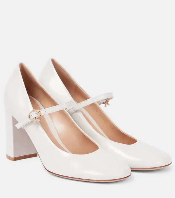 GIANVITO ROSSI Leather Mary Jane Pumps
