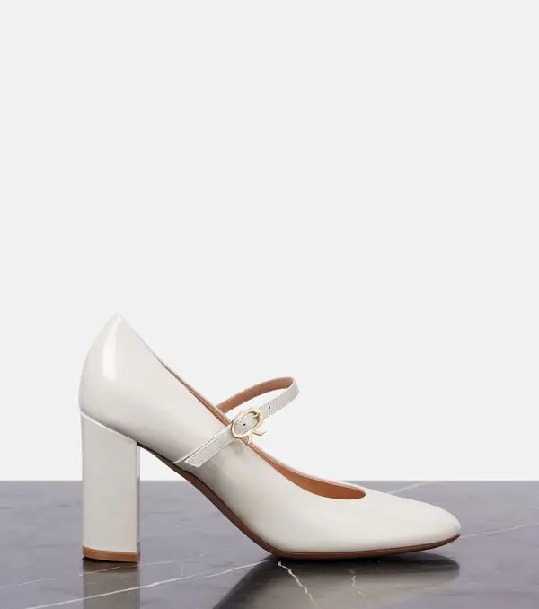 GIANVITO ROSSI Leather Mary Jane Pumps