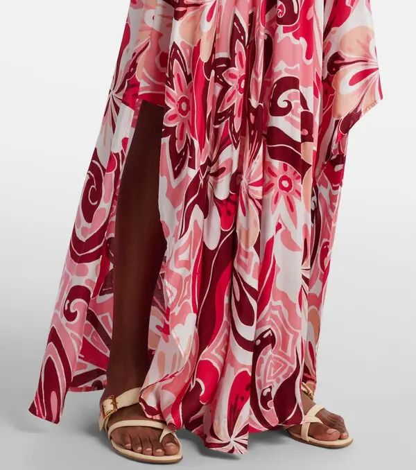 Poupette St Barth Mabelle Satin Maxi Dress In Fantasia