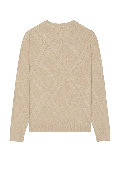 SEROYA Joseph Grid Cable Sweater