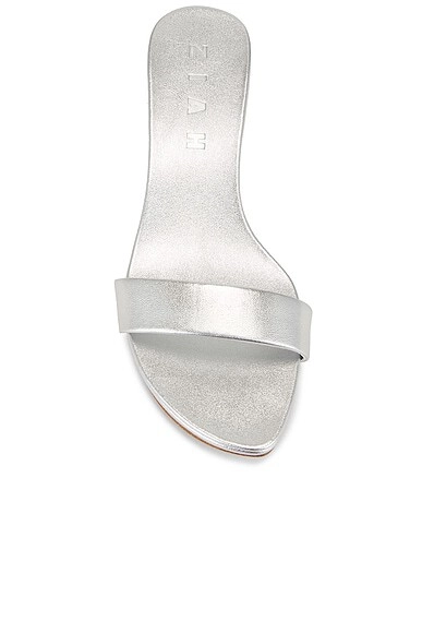 ZIAH Metallic Leather Mules