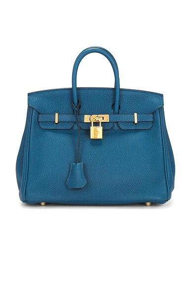 Hermès Togo Birkin 25 Handbag - Bleu Agate
