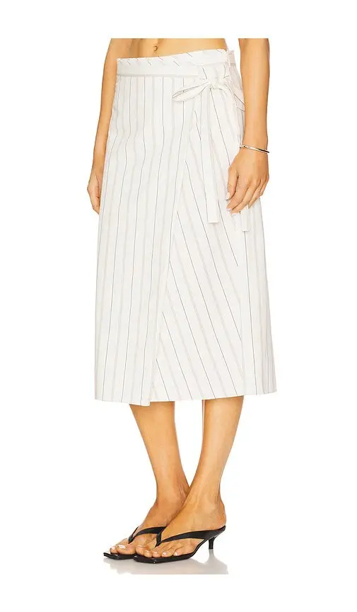 Vince Seedling Stripe Wrap Skirt