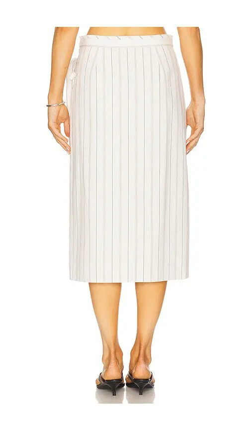 Vince Seedling Stripe Wrap Skirt