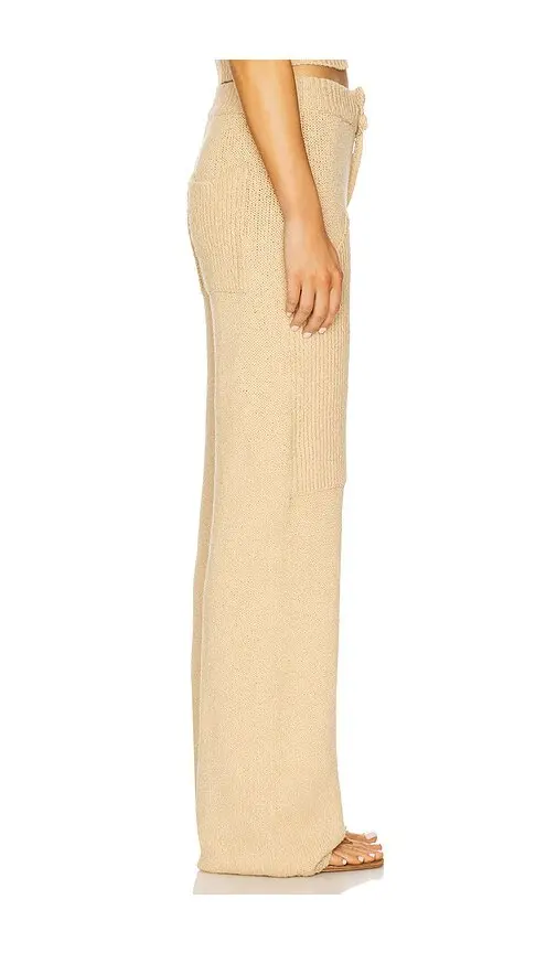 AYA MUSE Soleil High-waisted Knit Trousers