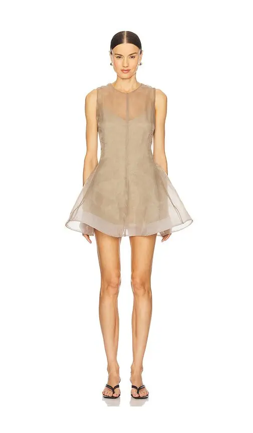L'academie Blaire Mini Dress - Taupe