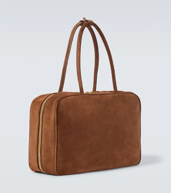 Miu Miu Logo Suede Tote Bag