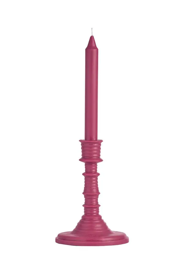 Loewe Beetroot Wax Candleholder Wax Candleholder, Candlestick-shaped Candle, Fruity Scent, Fresh Aroma, Sweet Notes