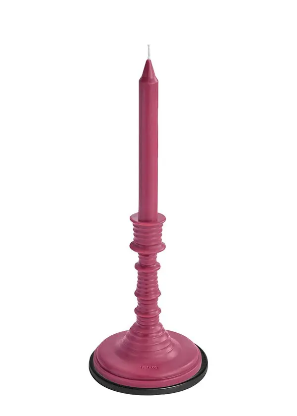 Loewe Beetroot Wax Candleholder Wax Candleholder, Candlestick-shaped Candle, Fruity Scent, Fresh Aroma, Sweet Notes