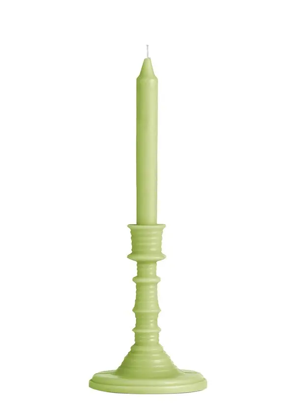Loewe Cucumber Wax Candleholder Candlestick-shaped Candle, Cucumber Essence, Aquatic Scent, Juicy Cucumber, Fresh Mint Notes - Na