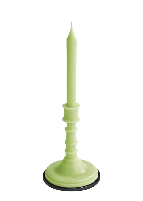 Loewe Cucumber Wax Candleholder Candlestick-shaped Candle, Cucumber Essence, Aquatic Scent, Juicy Cucumber, Fresh Mint Notes - Na