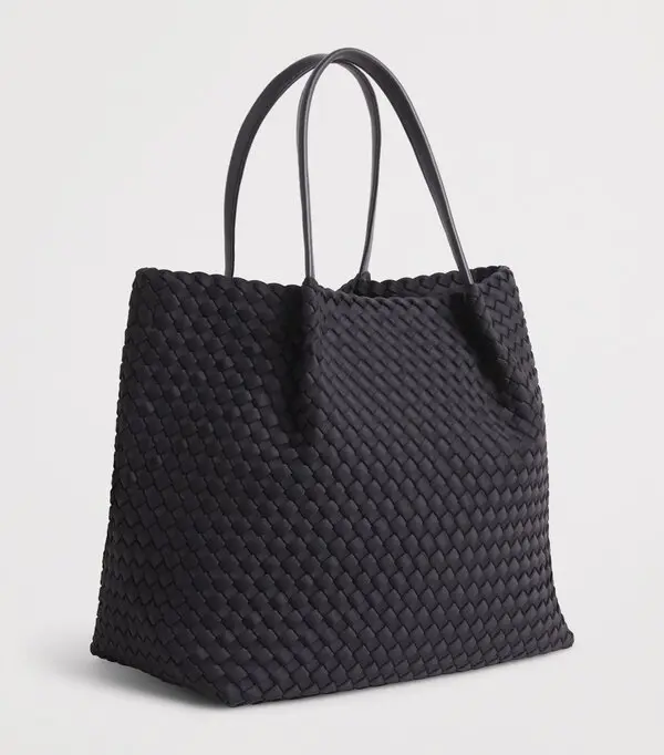 Harrods Neoprene Woven East-west Tote Bag - Black