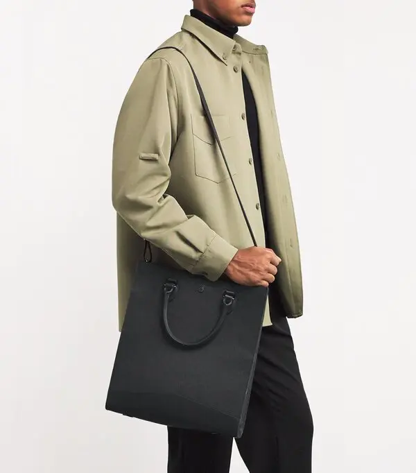 Harrods Saffiano Leather Tote Bag