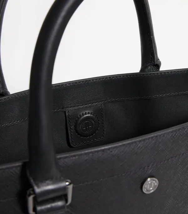 Harrods Saffiano Leather Tote Bag