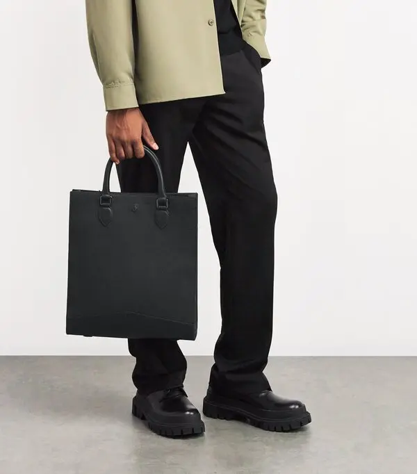 Harrods Saffiano Leather Tote Bag