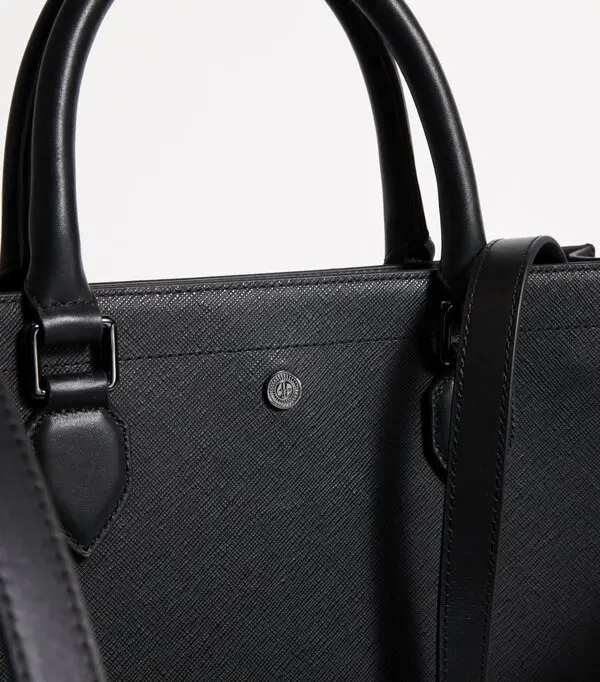 Harrods Saffiano Leather Tote Bag
