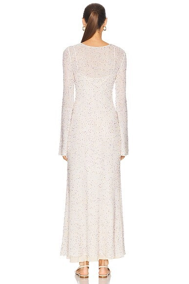 Gabriela Hearst Chandra Beaded Knit Maxi Dress