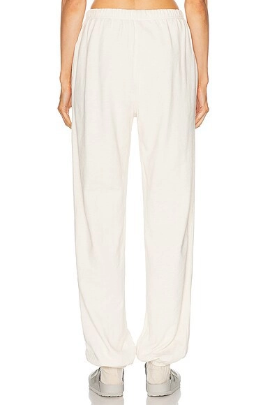 Eterne Boyfriend Lightweight French Terry Pocket Sweatpant - Bone
