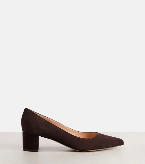 GIANVITO ROSSI Piper 45 Suede Pumps