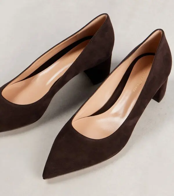 GIANVITO ROSSI Piper 45 Suede Pumps