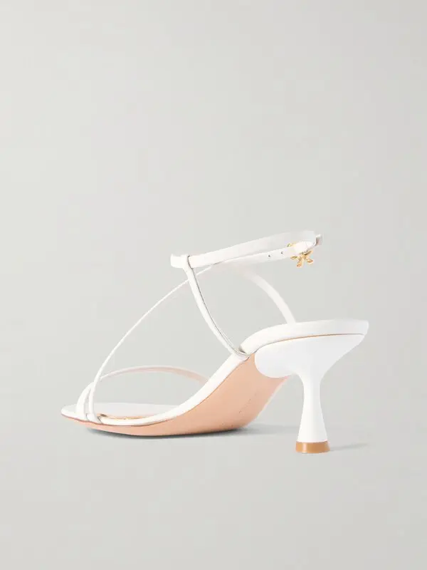 GIANVITO ROSSI 55mm Leather Sandals - White