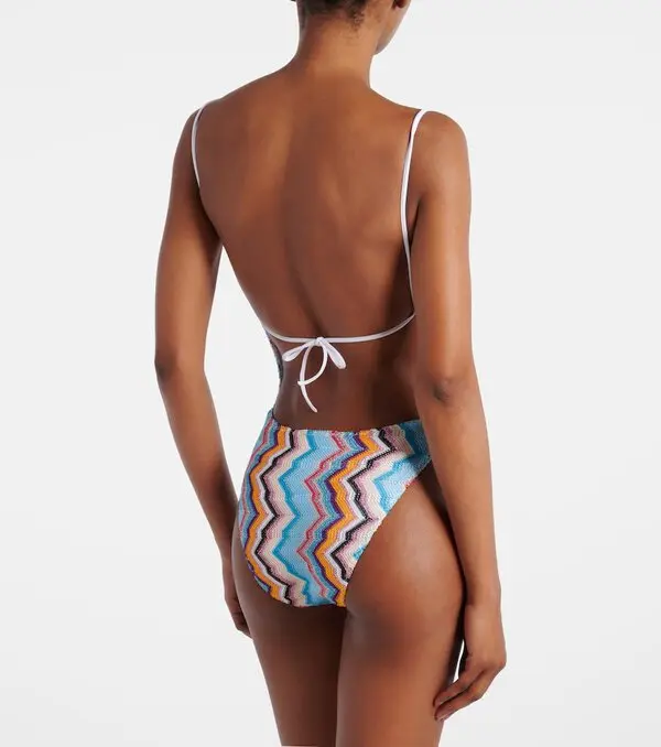 Missoni Zigzag Lame Swimsuit - Multicoloured