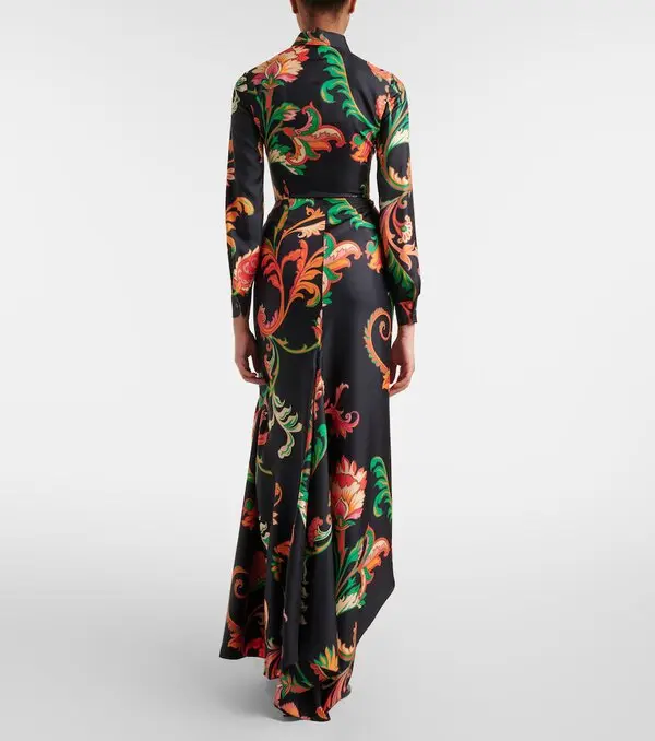 Etro Printed Silk Shirt Dress