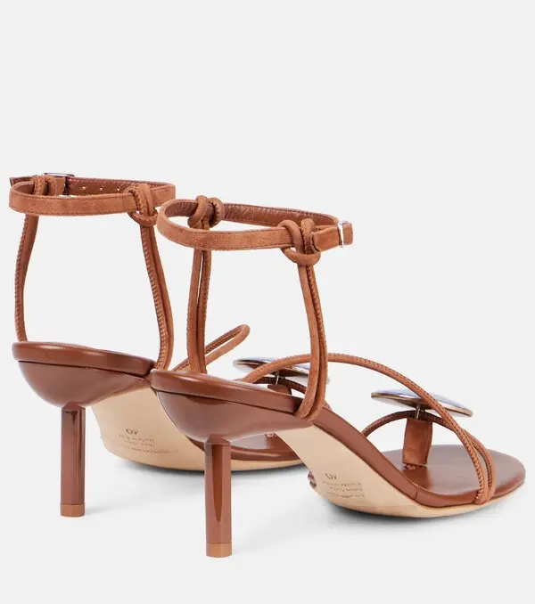 Christopher Esber Embellished Leather Heeled Sandals